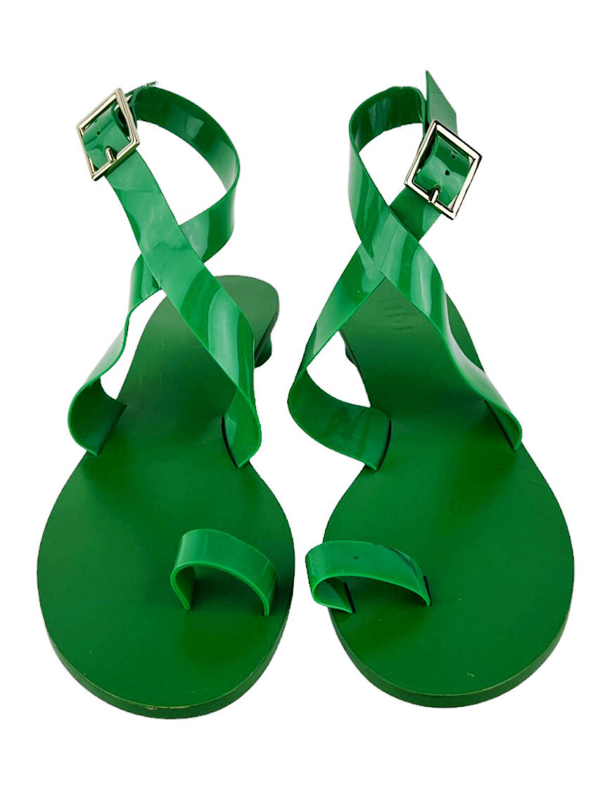 Sandália Tibi Tiras Verde - CHFC29 Original | Etiqueta Única