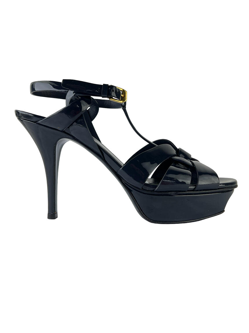 Sandália Yves Saint Laurent Tribute 75 Azul Marinho - BCO208 Original ...