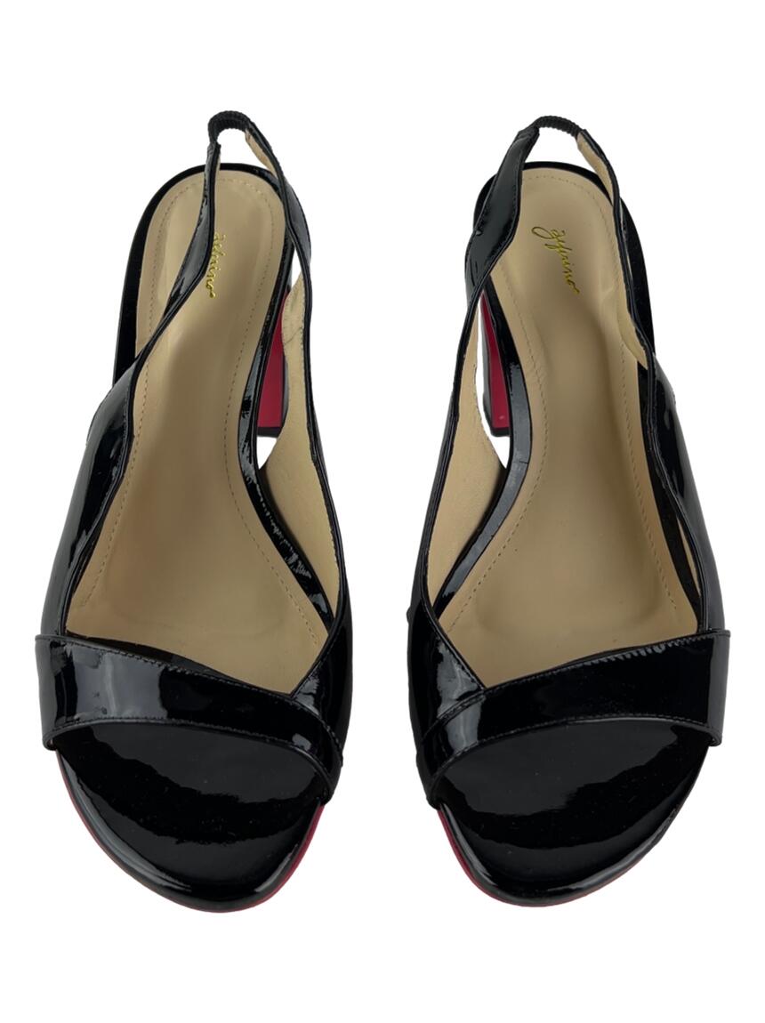 Sandália Zeferino Slingback Peep Toe Preta - CFKK2 Original | Etiqueta ...