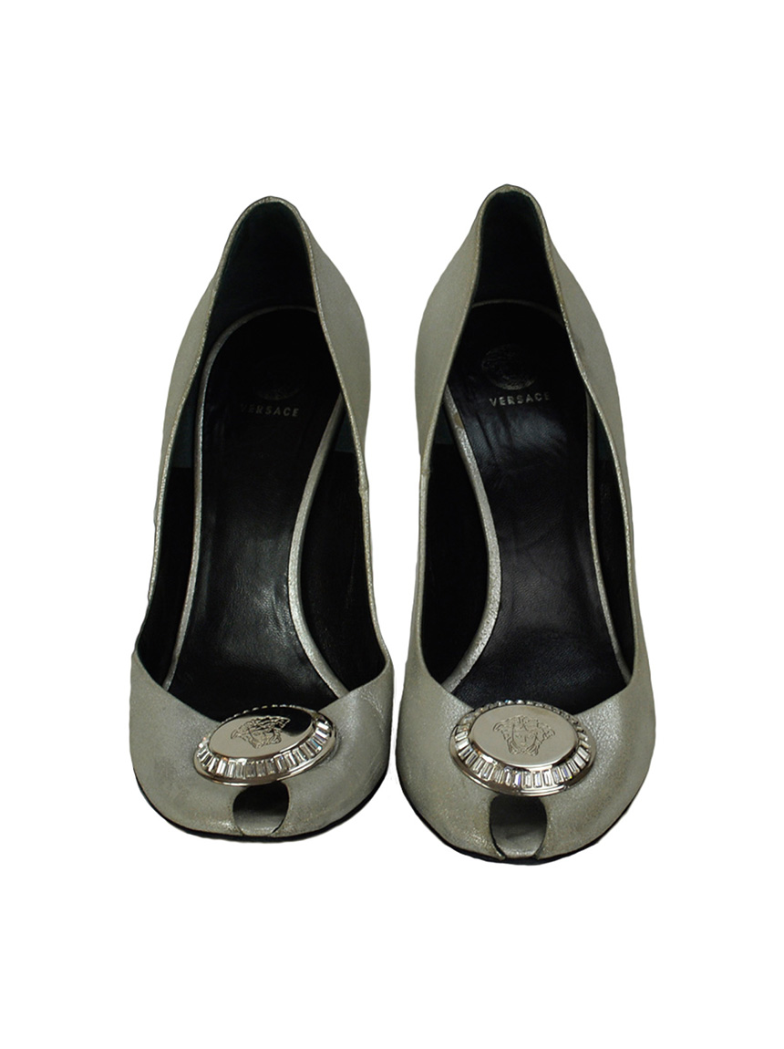 Sapato Versace Prateado Original | Etiqueta Única