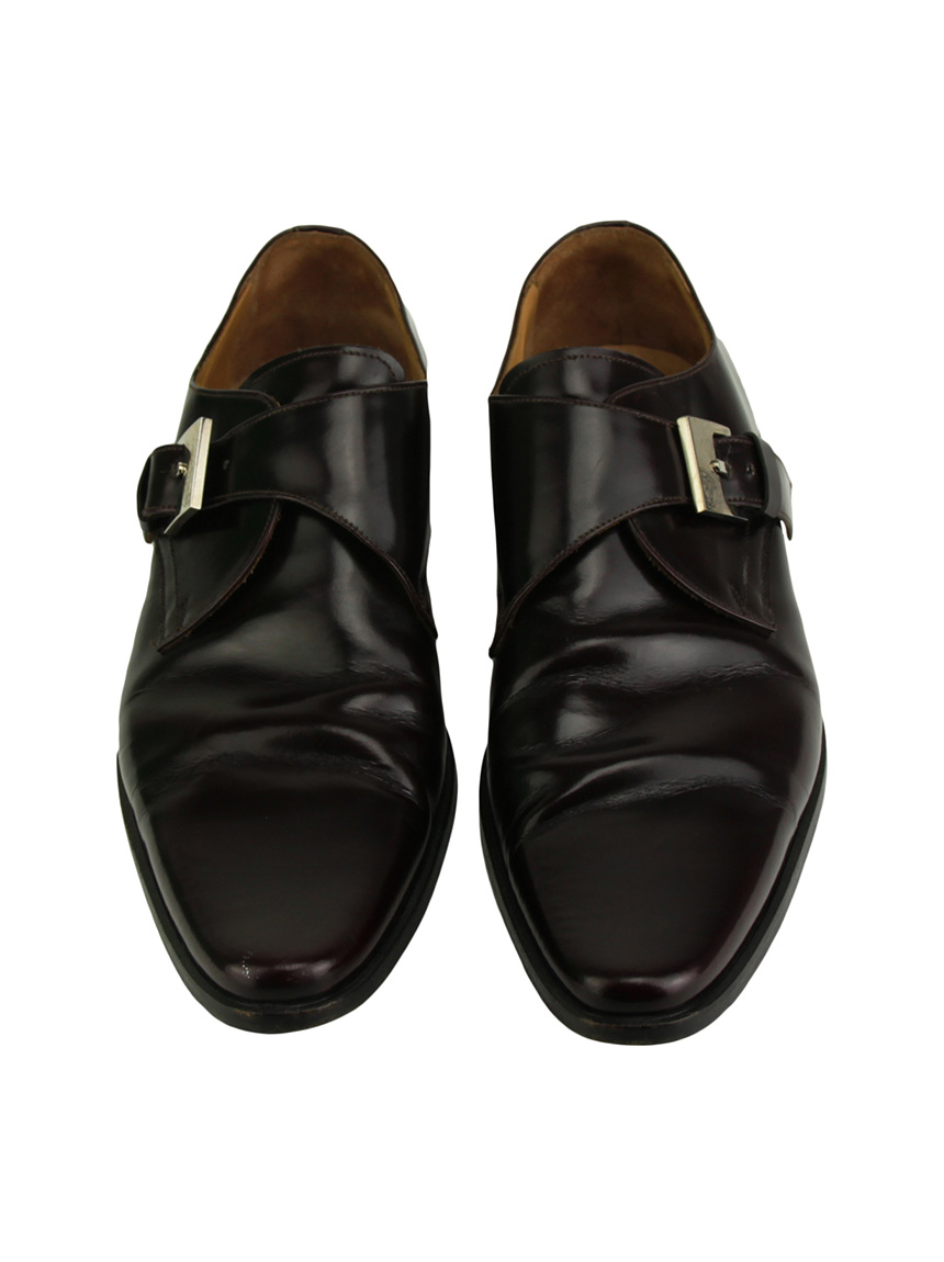 Sapato Versace Vinho Verniz Masculino DK275 Original | Etiqueta Única