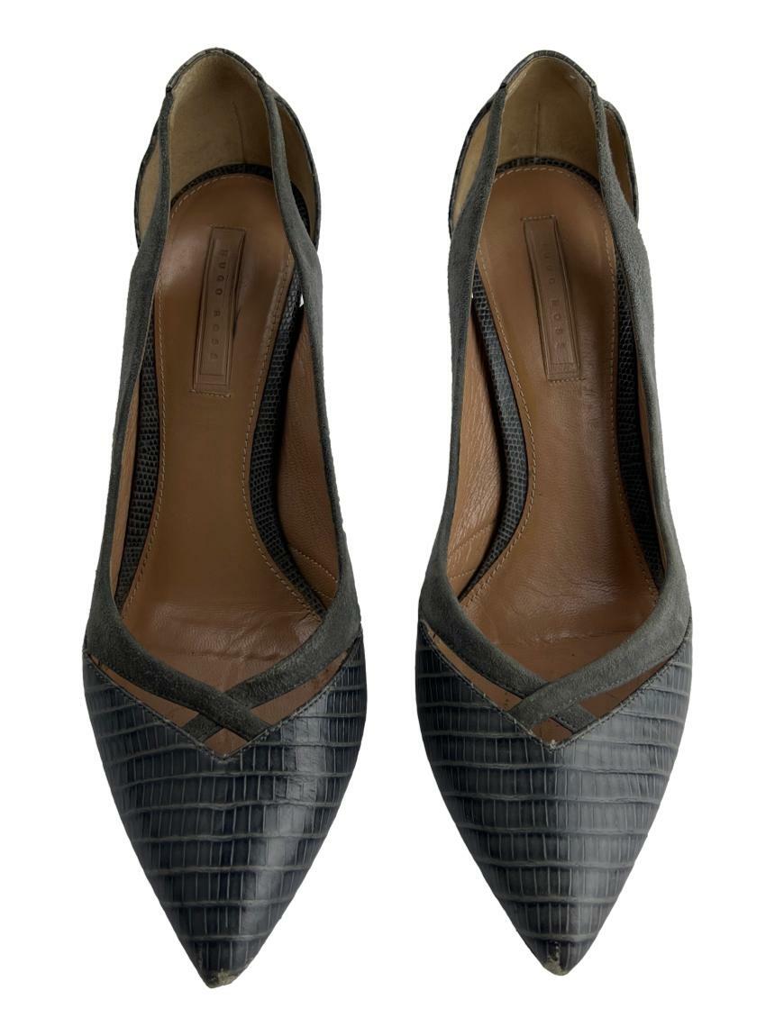 Scarpin Hugo Boss Embossed Azul - CAEU3 Original | Etiqueta Única