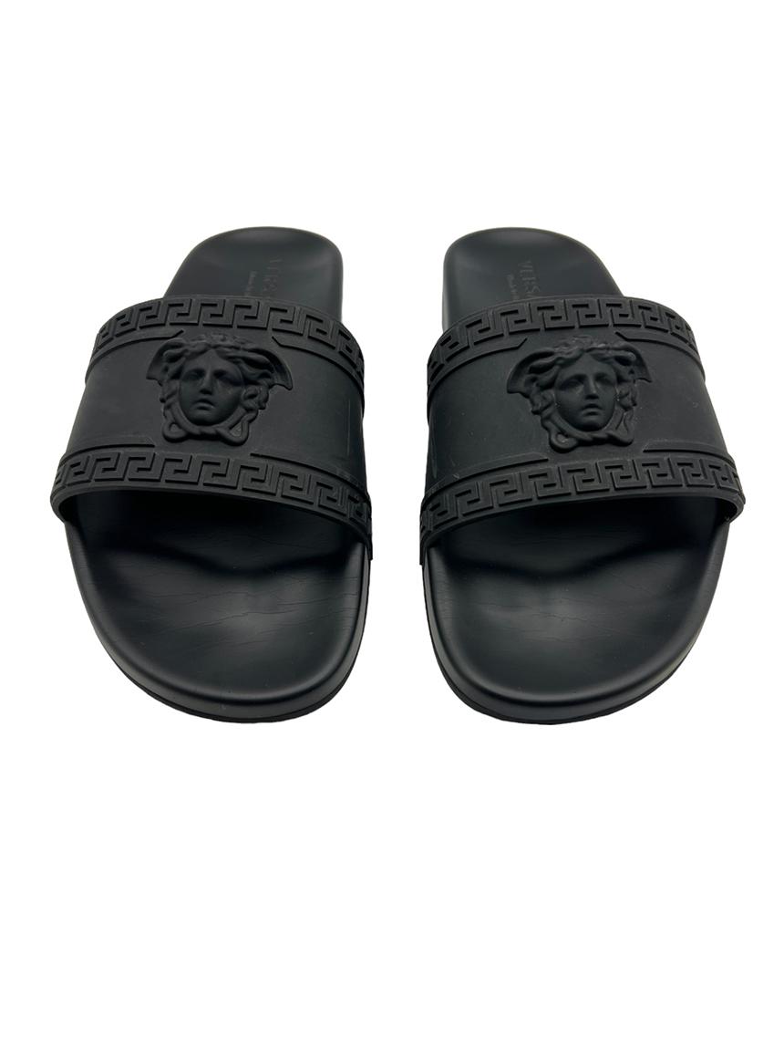 Slide Versace Rubber Medusa Preto - CLNW1 Original | Etiqueta Única