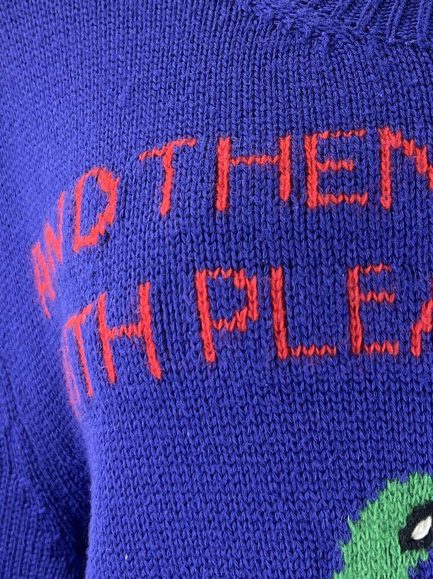 Suéter Gucci Narcissus Poem Skull Roxo Original - CFAP10 | Etiqueta Única