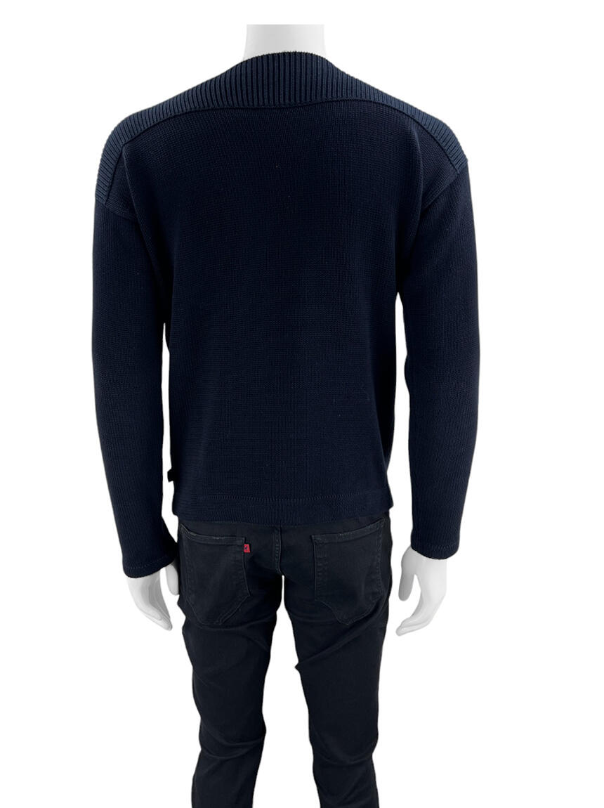 Suéter Gucci Tricot Azul Marinho Original - MDQ120 | Etiqueta Única