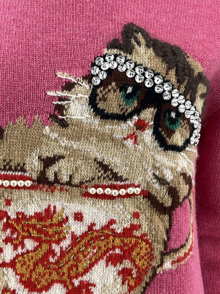 Suéter Gucci Tricot Rosa Original - CJVS173 | Etiqueta Única