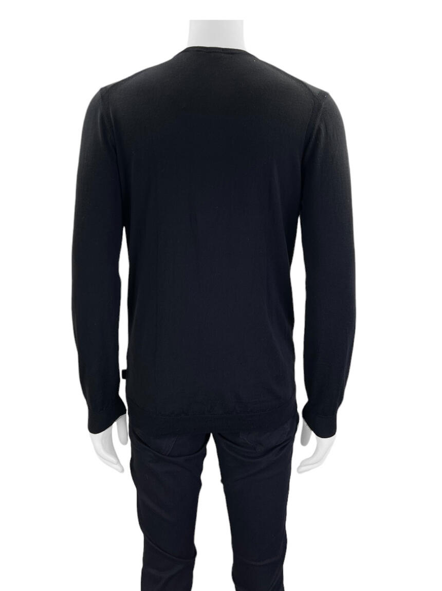 Suéter Hugo Boss Lã Preto - JMJ464 Original | Etiqueta Única