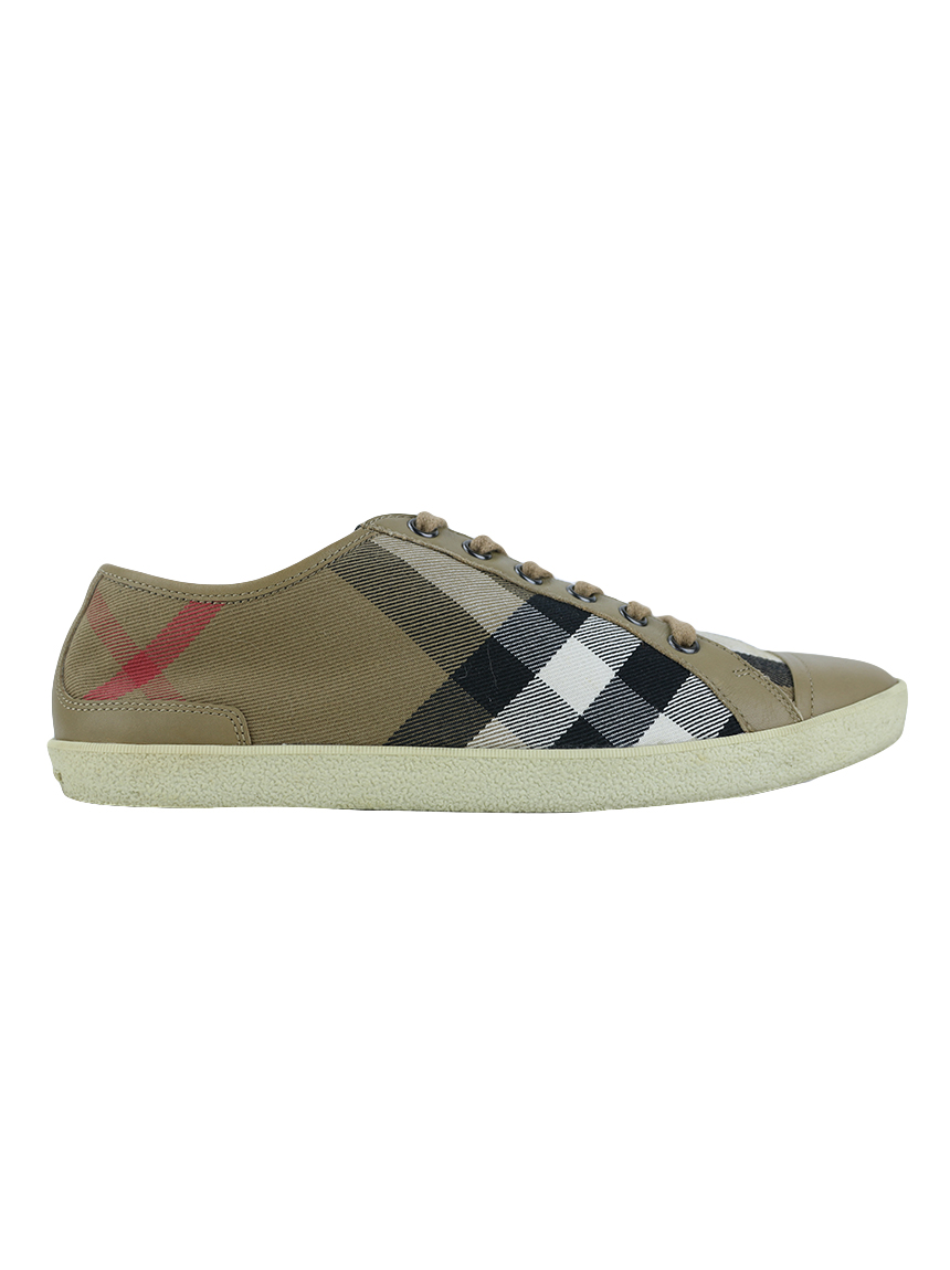 Tênis Burberry Check Marrom - KYX6 Original | Etiqueta Única