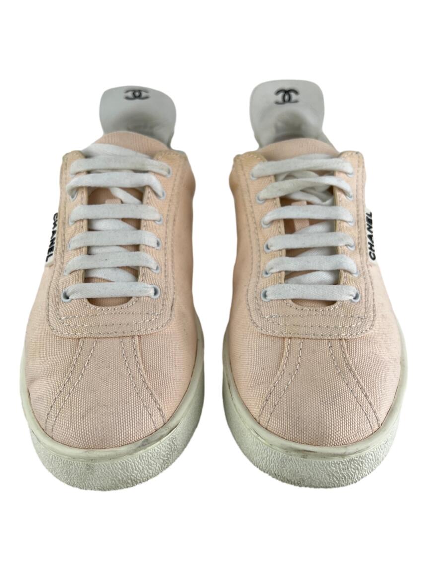 Tênis Chanel Interlocking CC Logo Rosa - LS412 Original | Etiqueta Única