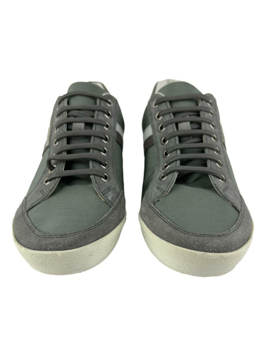 Tênis Ermenegildo Zegna Couro Texturizado Cinza Original - BCH5673 ...