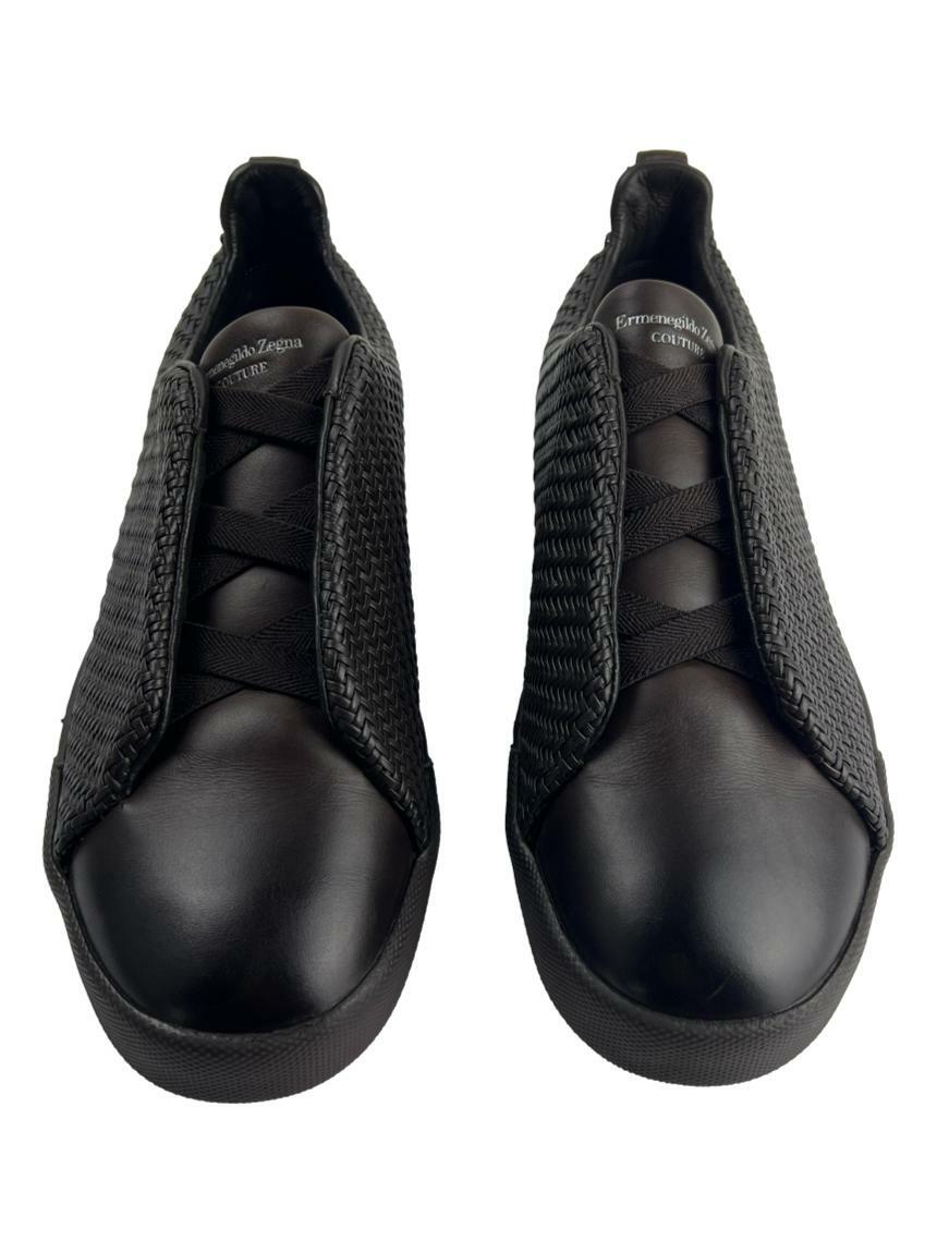 Tênis Ermenegildo Zegna PelleTessuta Couro Marrom - SAV90 Original ...