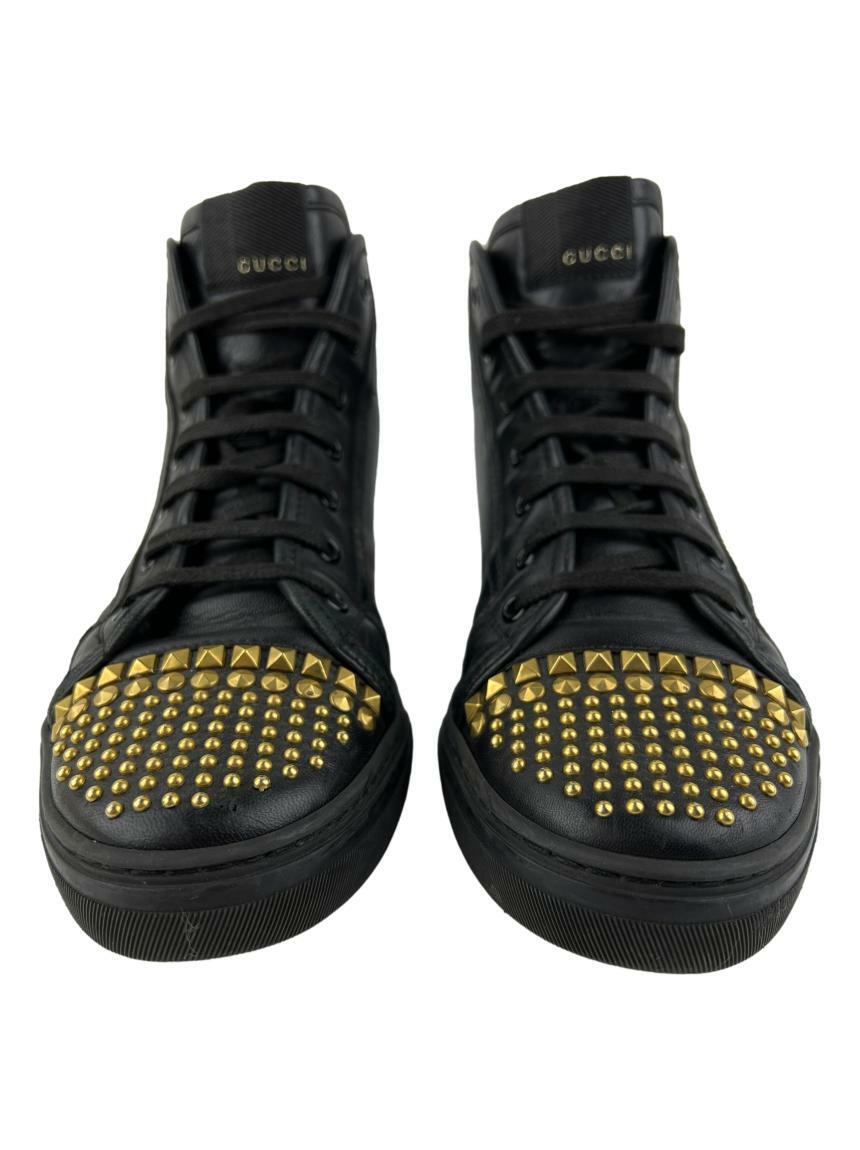 Tênis Gucci Brooklyn Rockstud Preto Original - RRS127 | Etiqueta Única