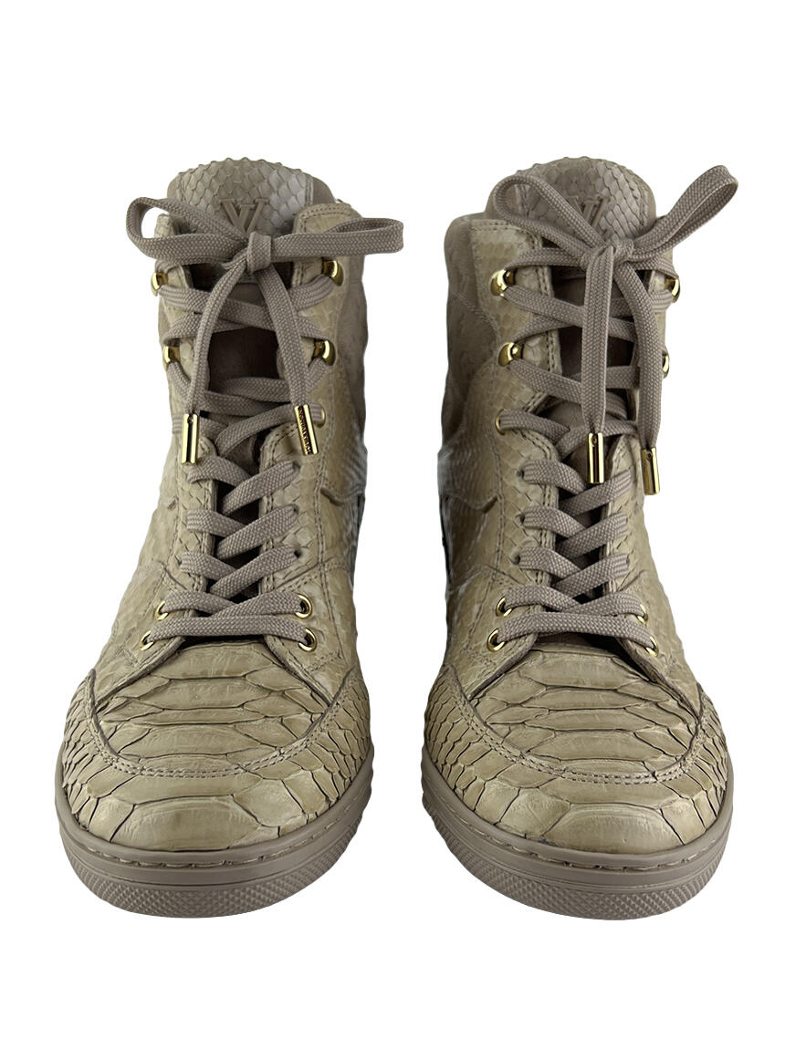 Tênis Louis Vuitton Python Bege - CEYY44 Original | Etiqueta Única