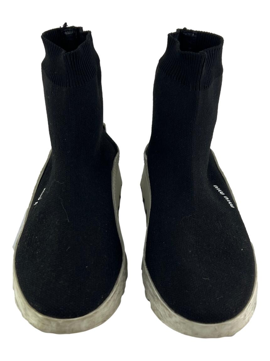 Tênis Miu Miu Knit Sock Preto - CGRQ1 Original | Etiqueta Única