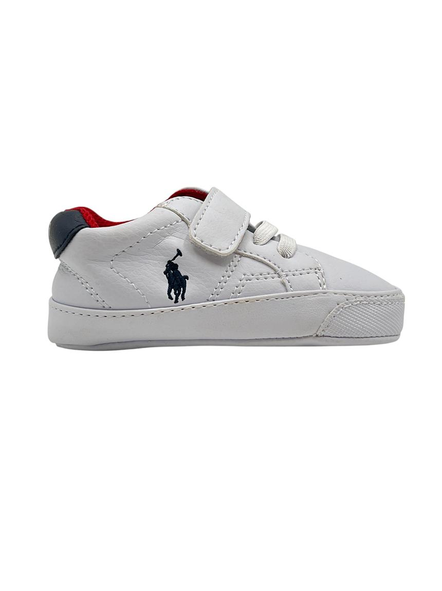 Tênis Polo Ralph Lauren Couro Branco - ADUX185 Original | Etiqueta Única