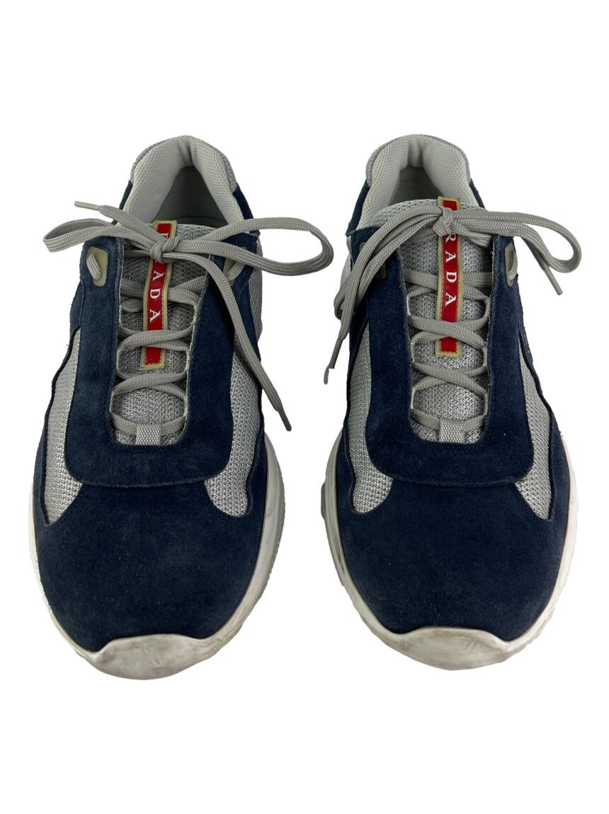 Tênis Prada America’s Cup Azul Original - KQV138 | Etiqueta Única