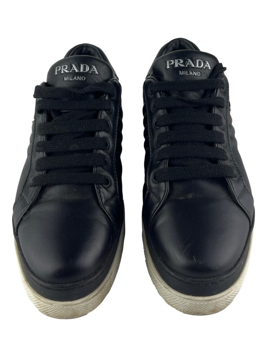 Tênis Prada Couro Preto - BP1329 Original | Etiqueta Única