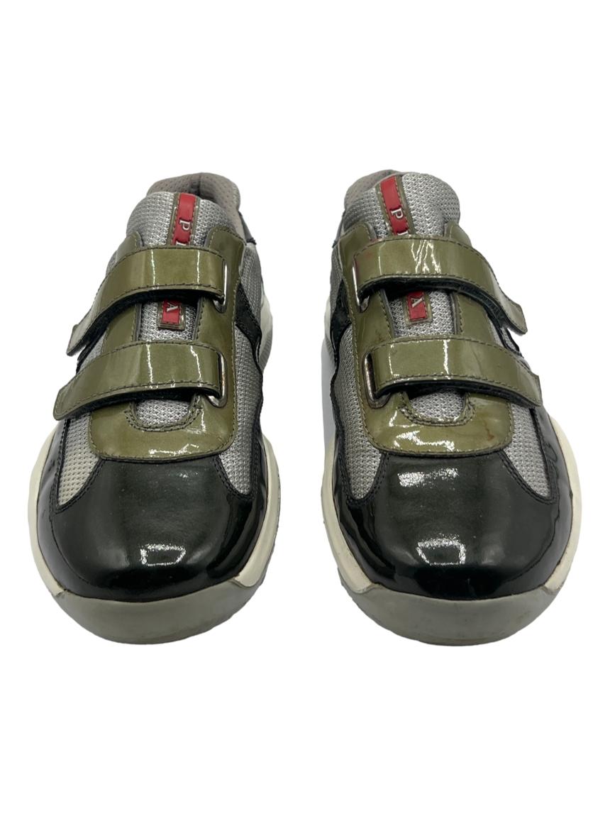 Tênis Prada Couro Verde Original - | Etiqueta Única