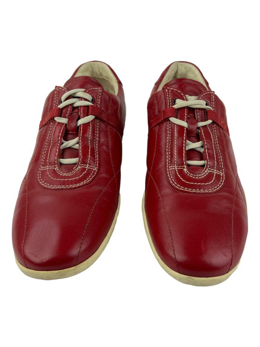 Tênis Prada Sport Couro Vermelho - CPR167 Original | Etiqueta Única