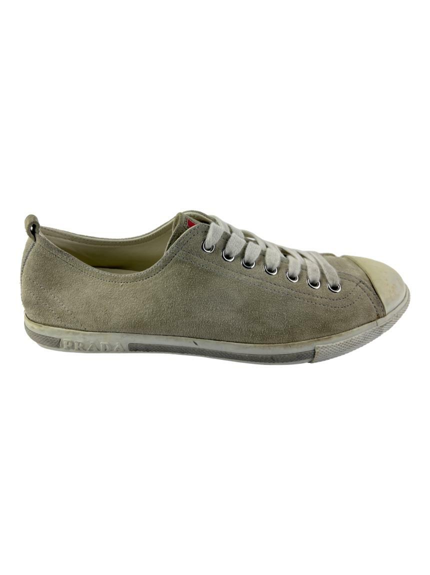 Tênis Prada Sport Suede bege Original - AFNT2 | Etiqueta Única