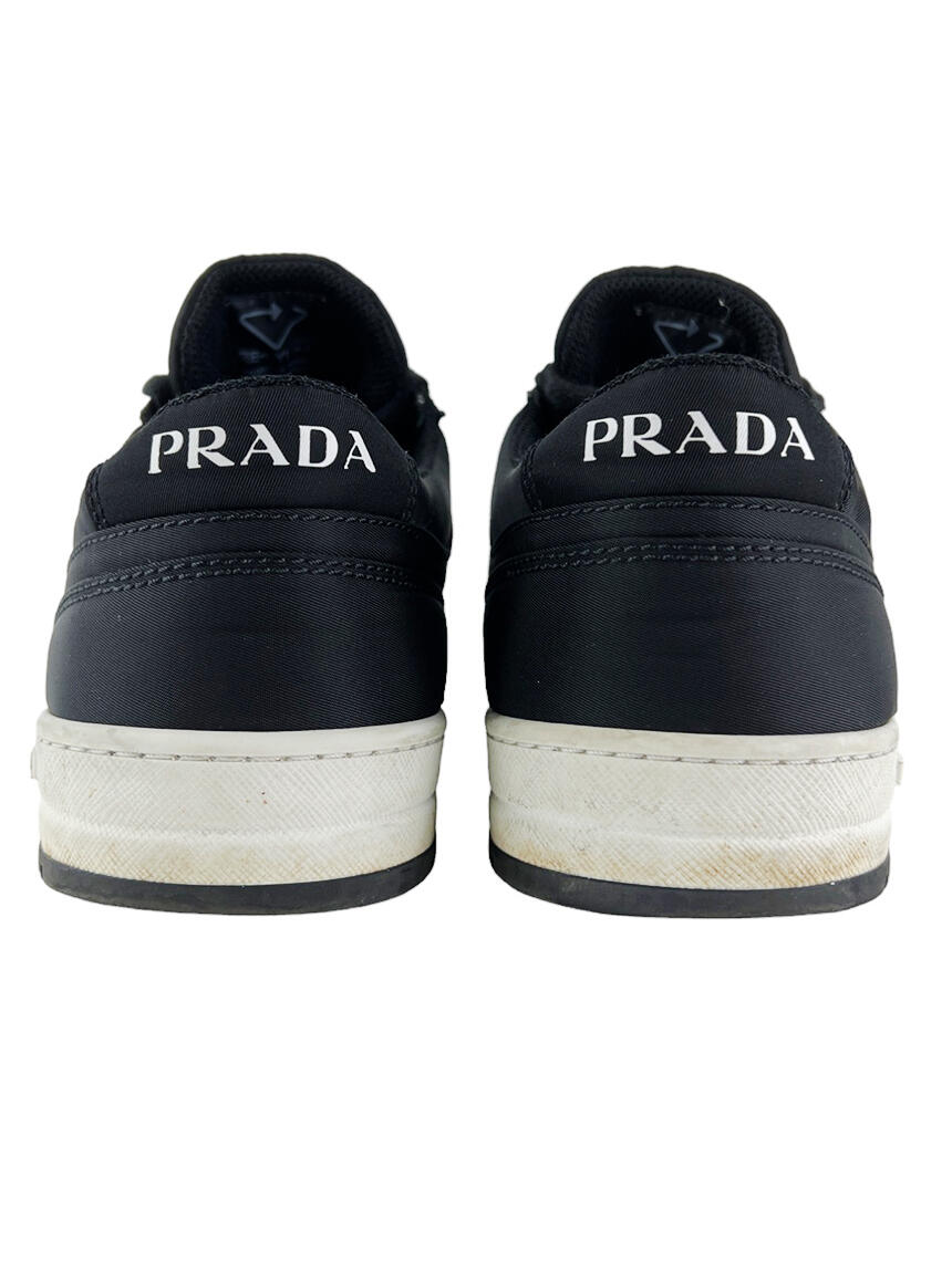 Tênis Prada Vitello Downtown Re-Nylon Preto - KTE14 Original | Etiqueta Única