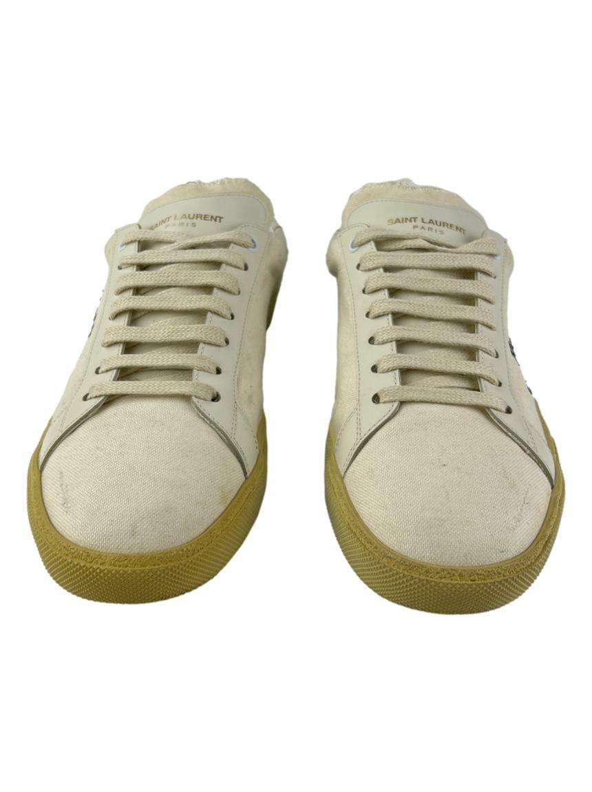 Tênis Yves Saint Laurent Court Classic Canvas Creme - AEZV2 Original ...