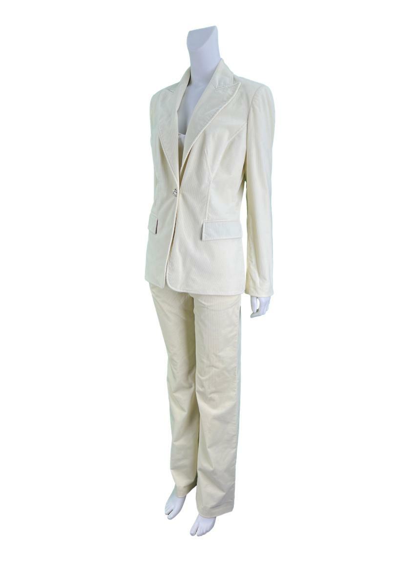 Terno Valentino Canelado Off-White - OIC33 Original | Etiqueta Única