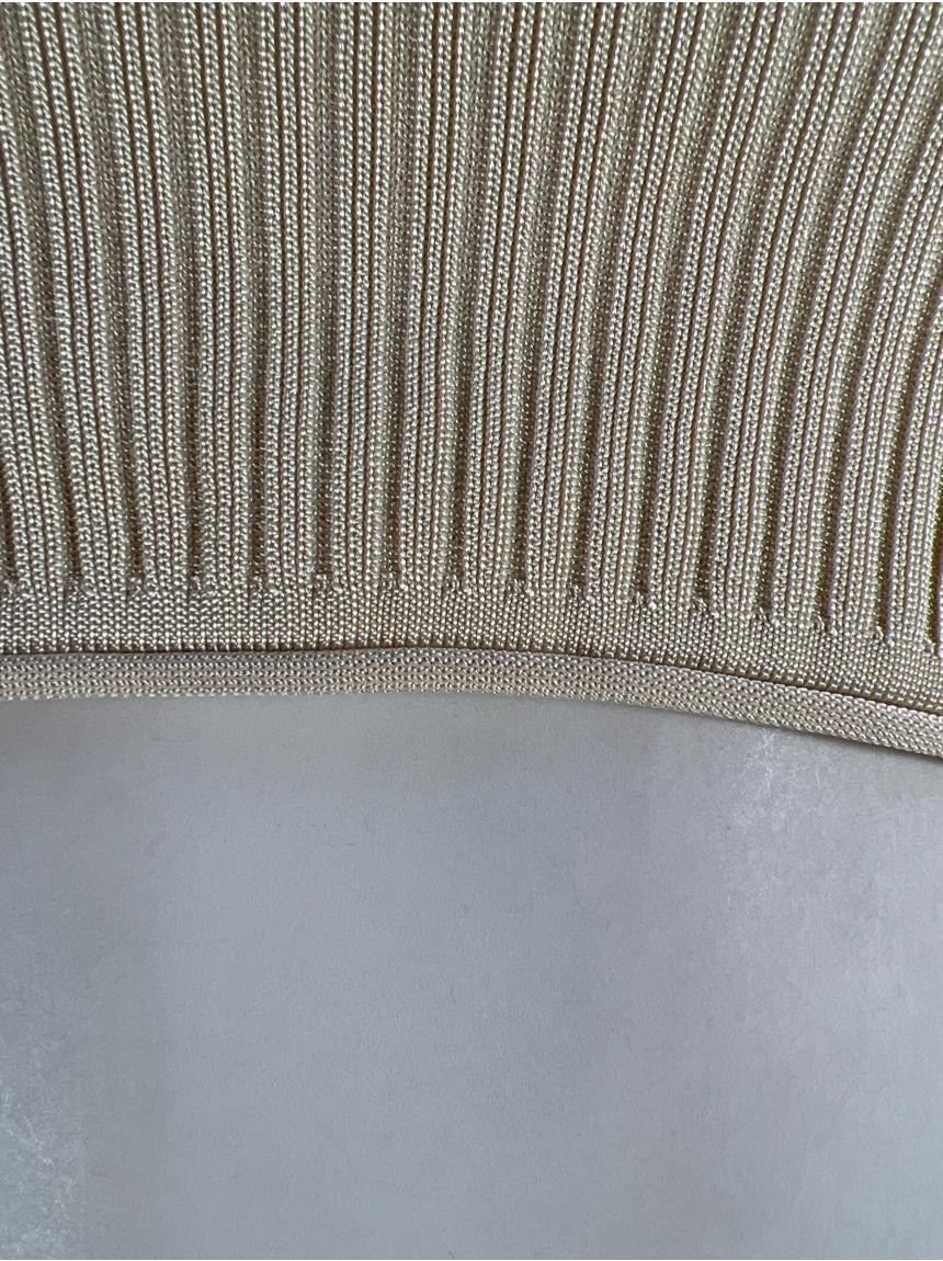 Top byNV Tecido Bege - DR373 Original | Etiqueta Única