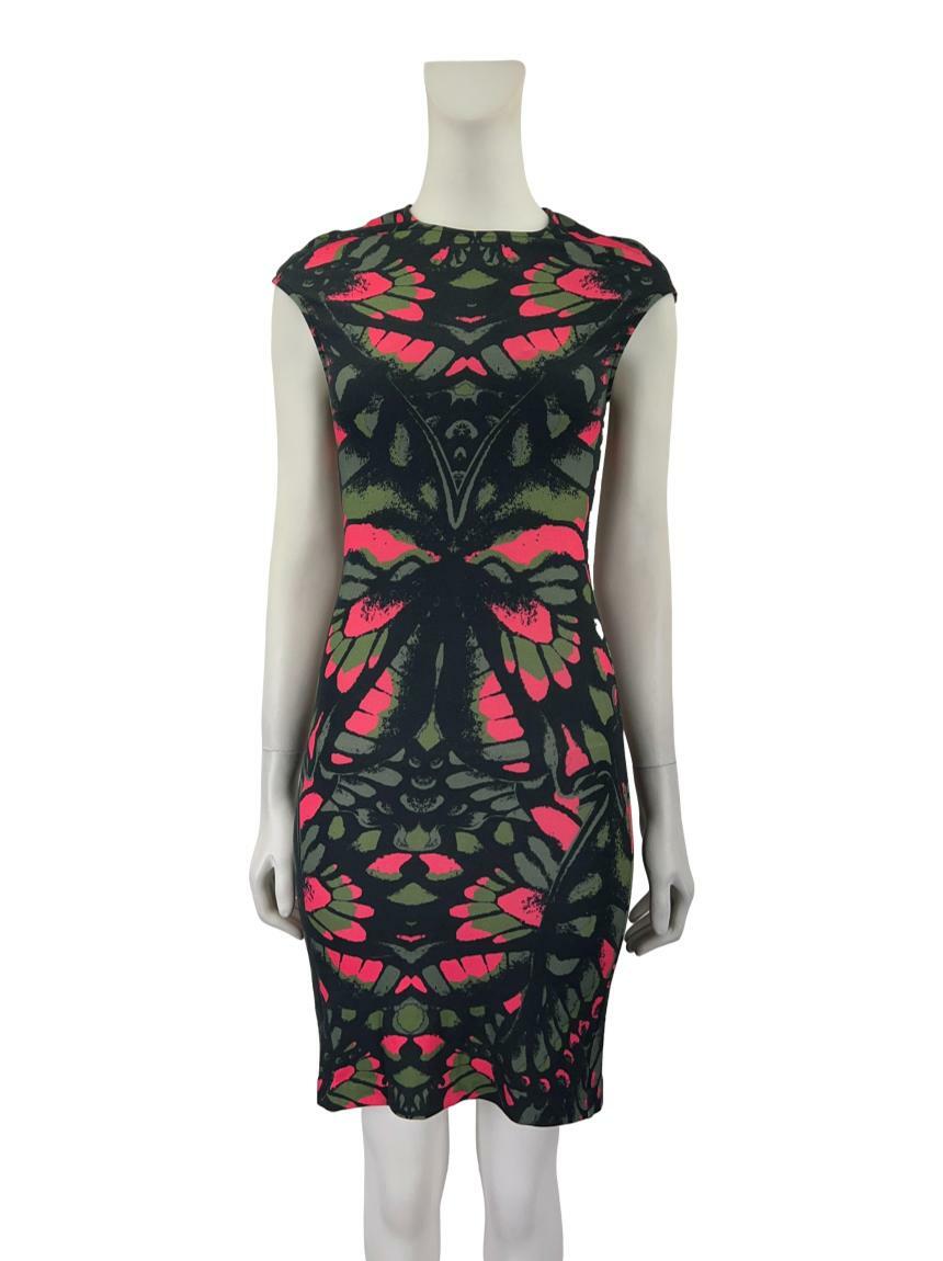 Vestido Alexander McQueen Curto Estampado - ACKA7 Original | Etiqueta Única