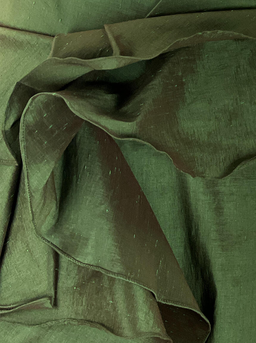 Vestido Arthur Caliman Tecido Verde Original - | Etiqueta Única