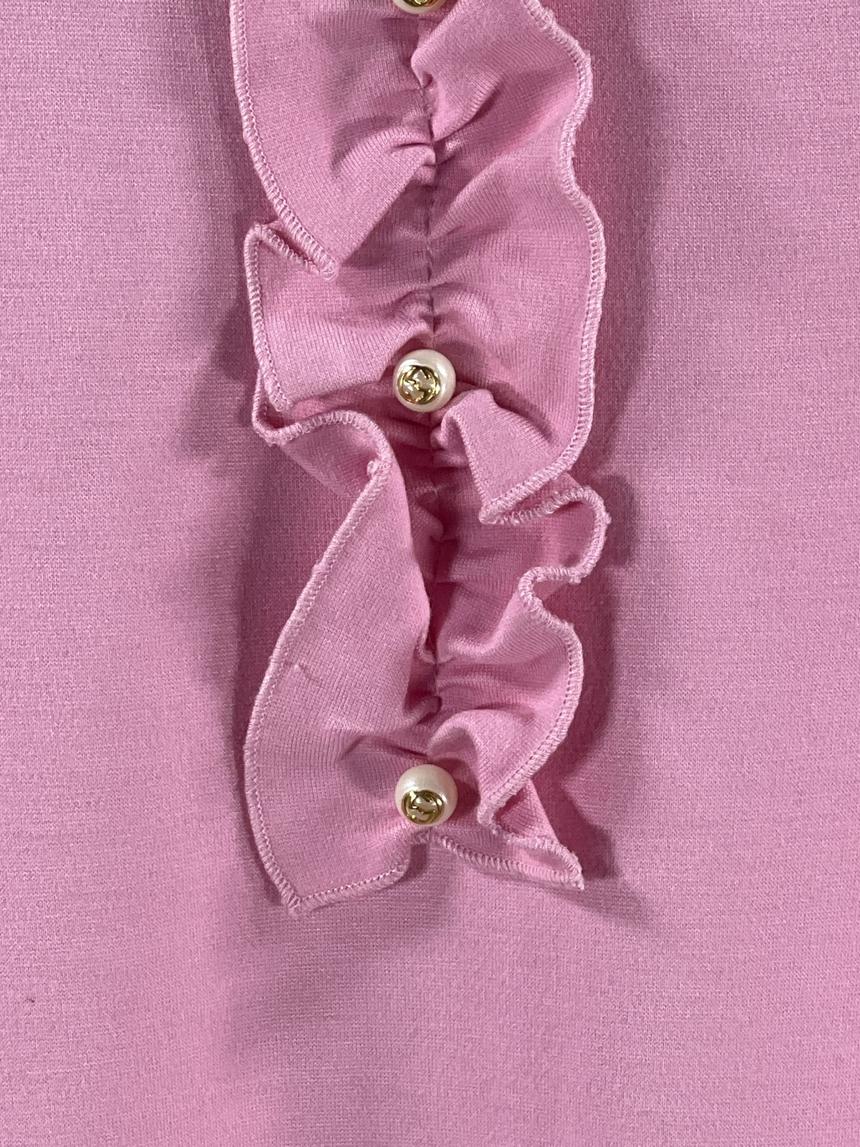 Vestido Gucci Tecido Rosa - BVV3750 Original | Etiqueta Única