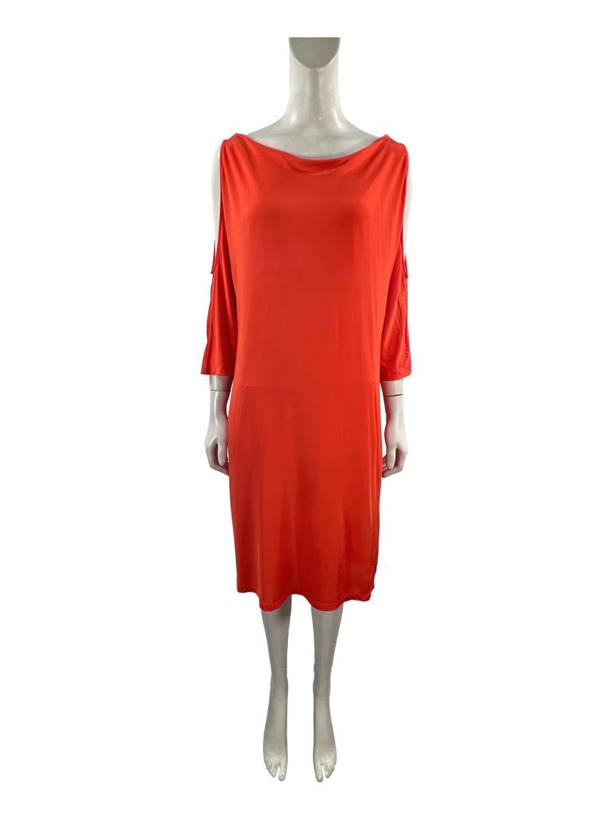 Vestido Le Lis Blanc Tecido Laranja - CATW119 Original | Etiqueta Única