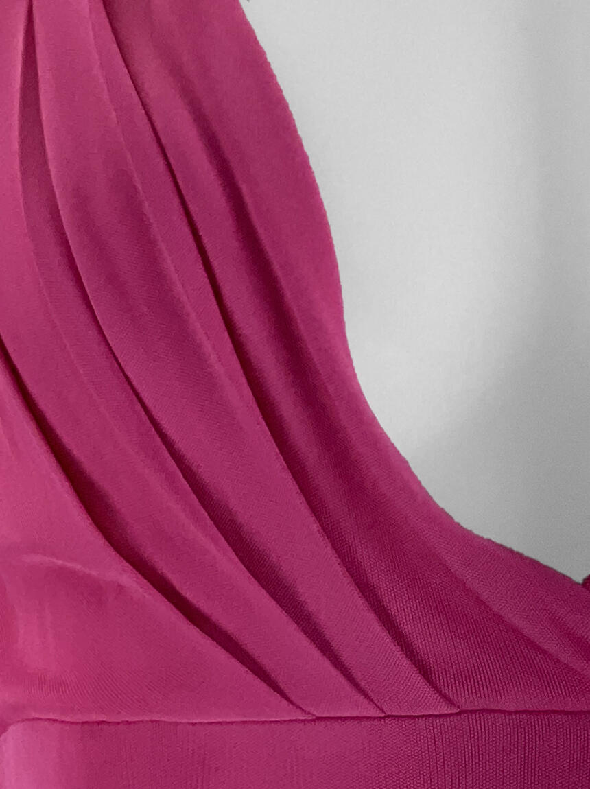 Vestido Versace Collection Midi Rosa - CACJ101 Original | Etiqueta Única