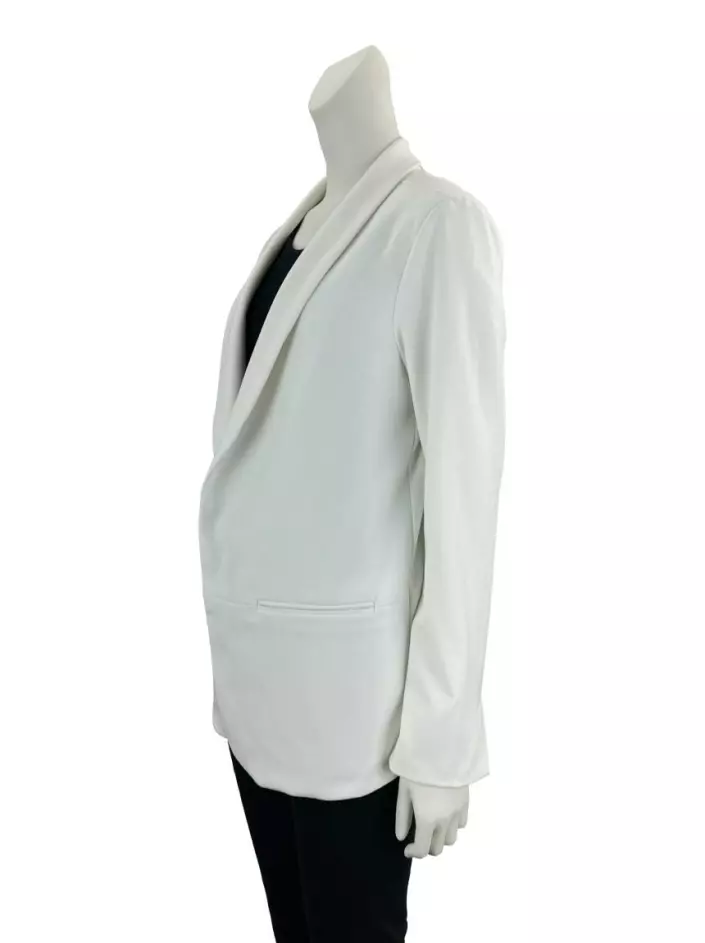 Blazer Mixed Reto Branco Original - DIN223 | Etiqueta Única