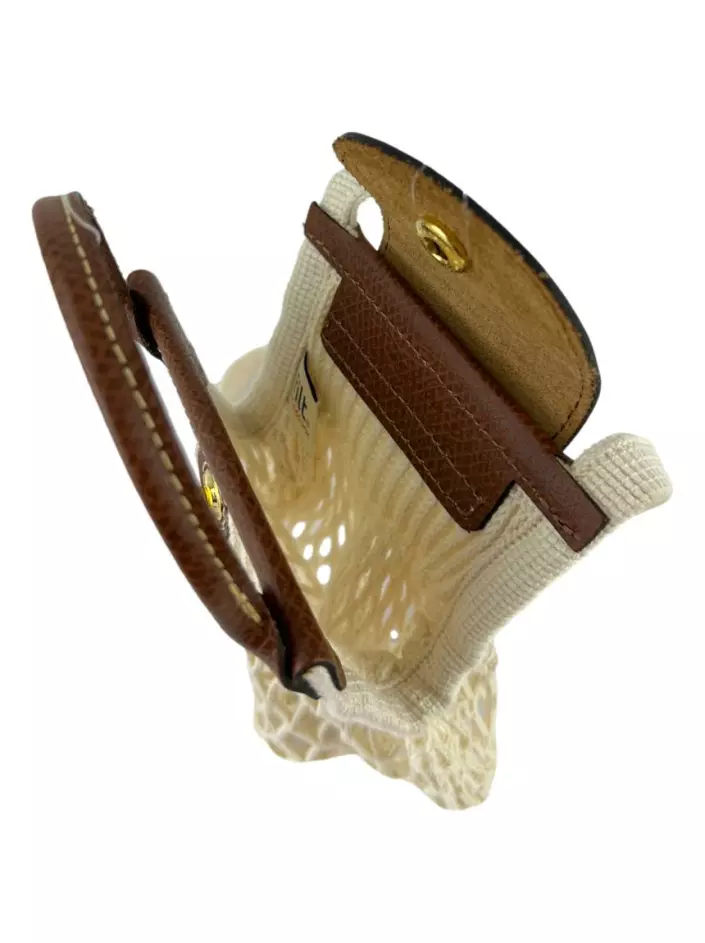 Bolsa Tiracolo Longchamp Le Pliage Filet Mesh Mini Off White - OBB57 ...