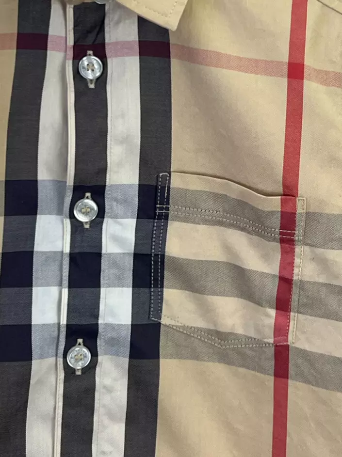Camisa Burberry Check Estampado Original - | Etiqueta Única