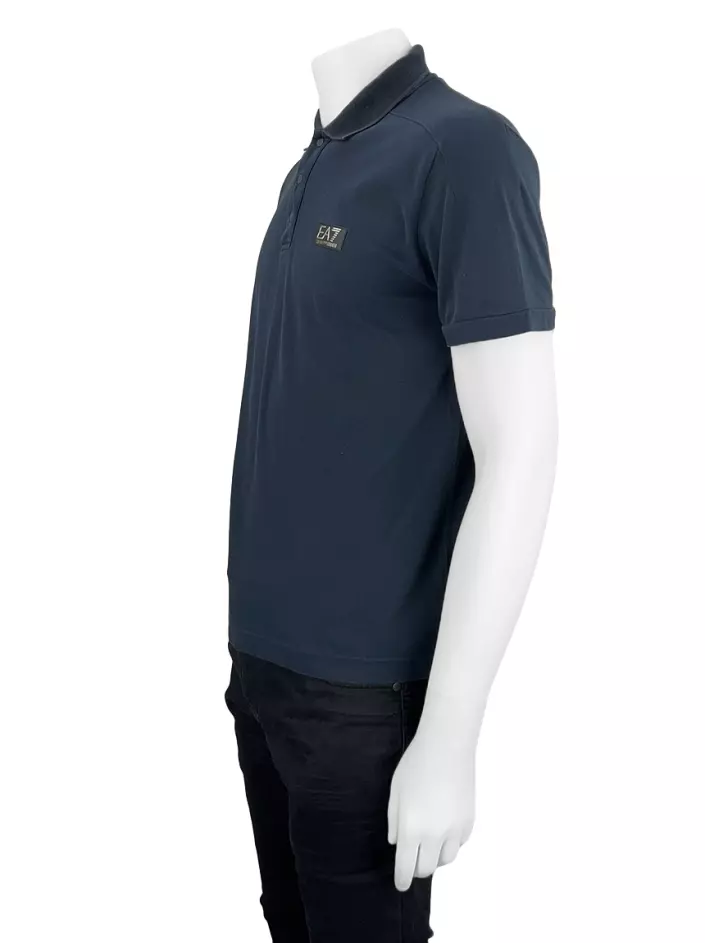 Camisa Emporio Armani EA7 Polo Azul Marinho Original - BHYR11 ...