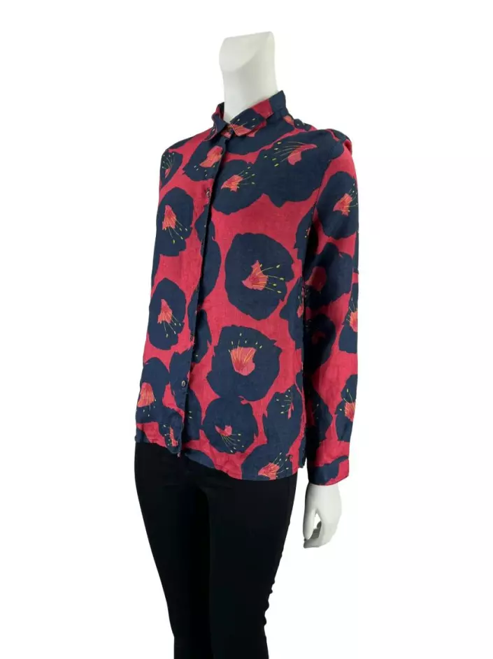 Camisa Richards Linho Estampada Original - CSA121 | Etiqueta Única