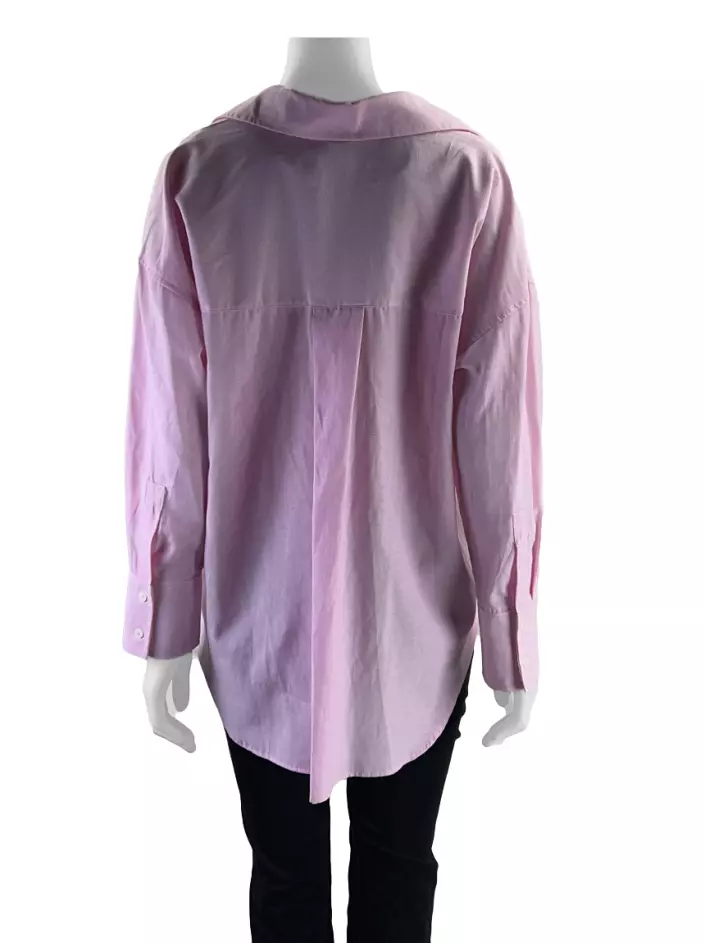 Camisa Zara Tecido Rosa - CTZ80 Original - | Etiqueta Única