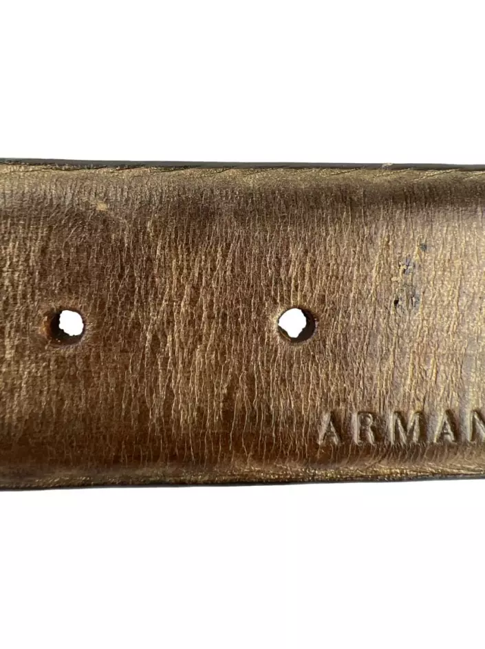 Cinto Armani Exchange Couro Marrom - AFVI137 Original | Etiqueta Única