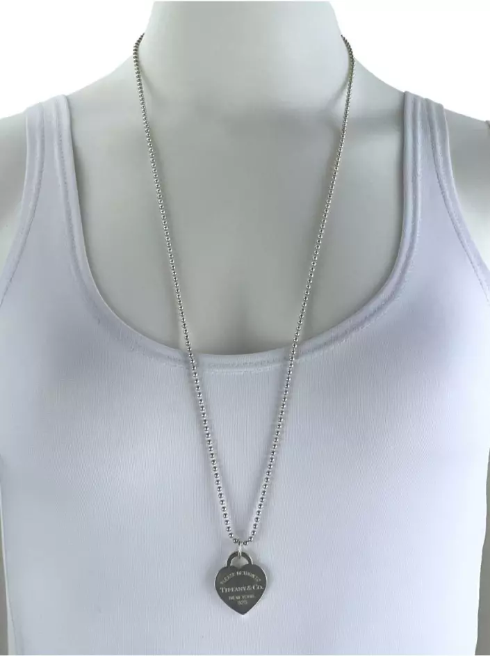 Colar Tiffany & Co Return to Tiffany Heart Large Prata Original - OTP40 ...