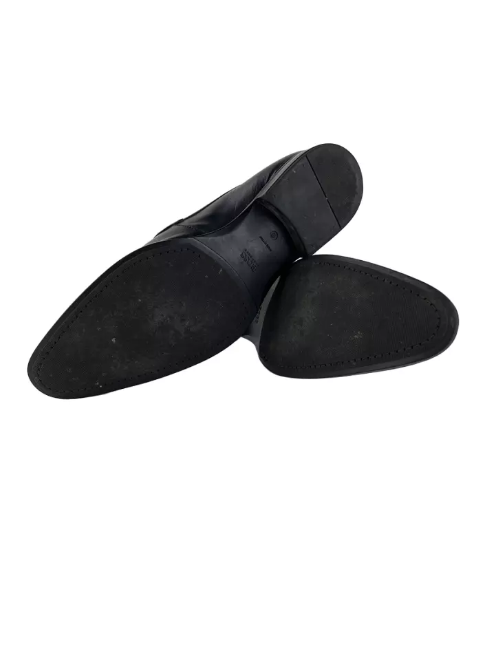 Loafer Hugo Boss Couro Preto Original - | Etiqueta Única