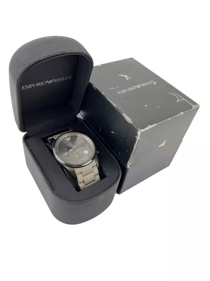 Relógio Emporio Armani AR5950 Quartzo Cinza - FIV16 Original | Etiqueta ...