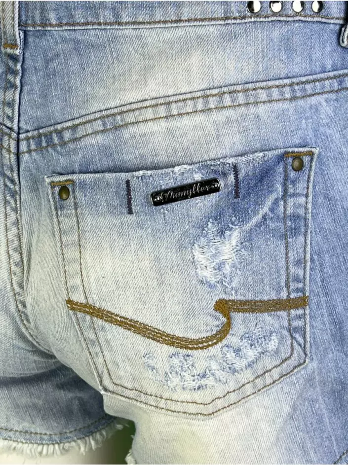 Shorts Damyller Jeans Strass Original - | Etiqueta Única