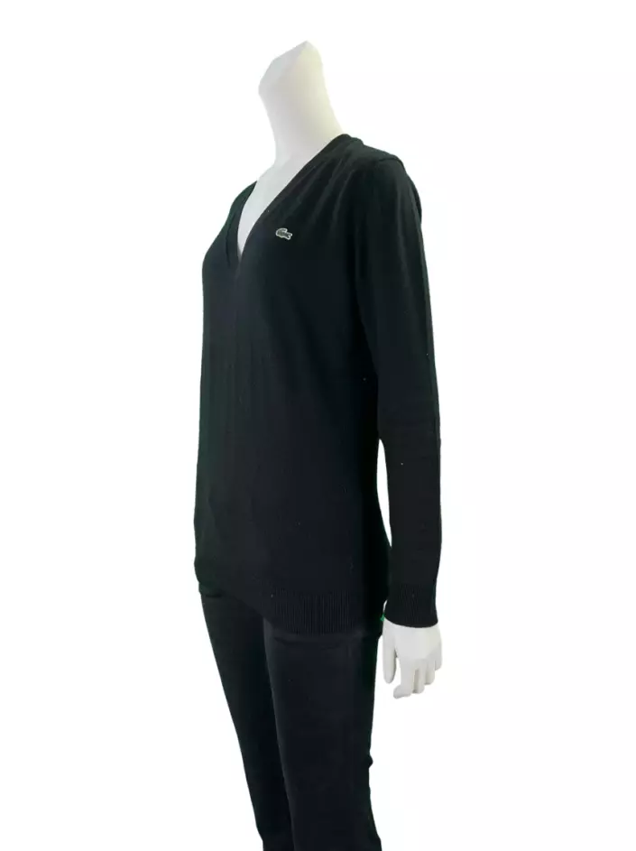 Suéter Lacoste Tricot Preto Original - | Etiqueta Única