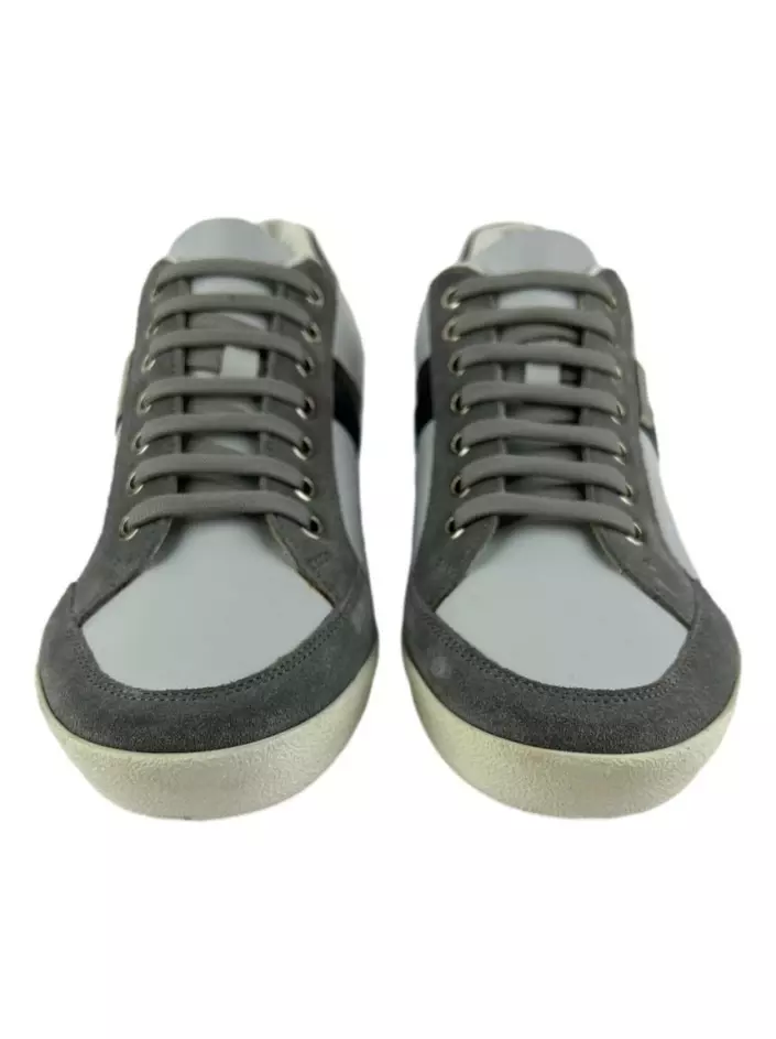 Tênis Ermenegildo Zegna Couro Texturizado Gelo - BCH5674 Original ...