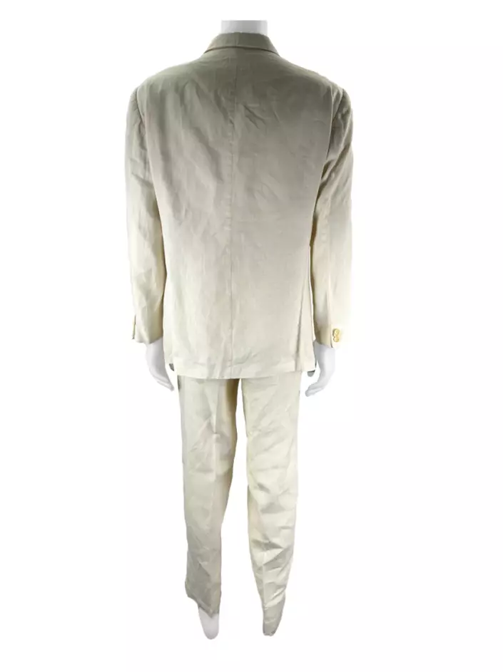 Terno Armani Collezioni Texturizado Off White - BZQG24 Original ...