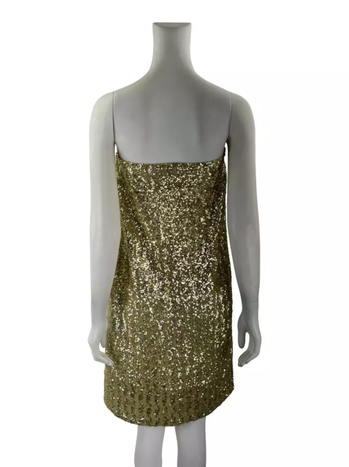 Vestido NK Store Paetês Dourado Original - | Etiqueta Única