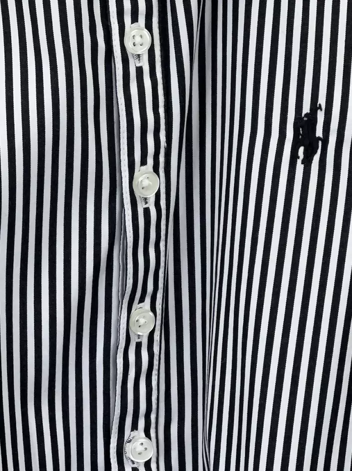 Vestido Polo Ralph Lauren Tecido Listrado Original - BJOP11 | Etiqueta ...